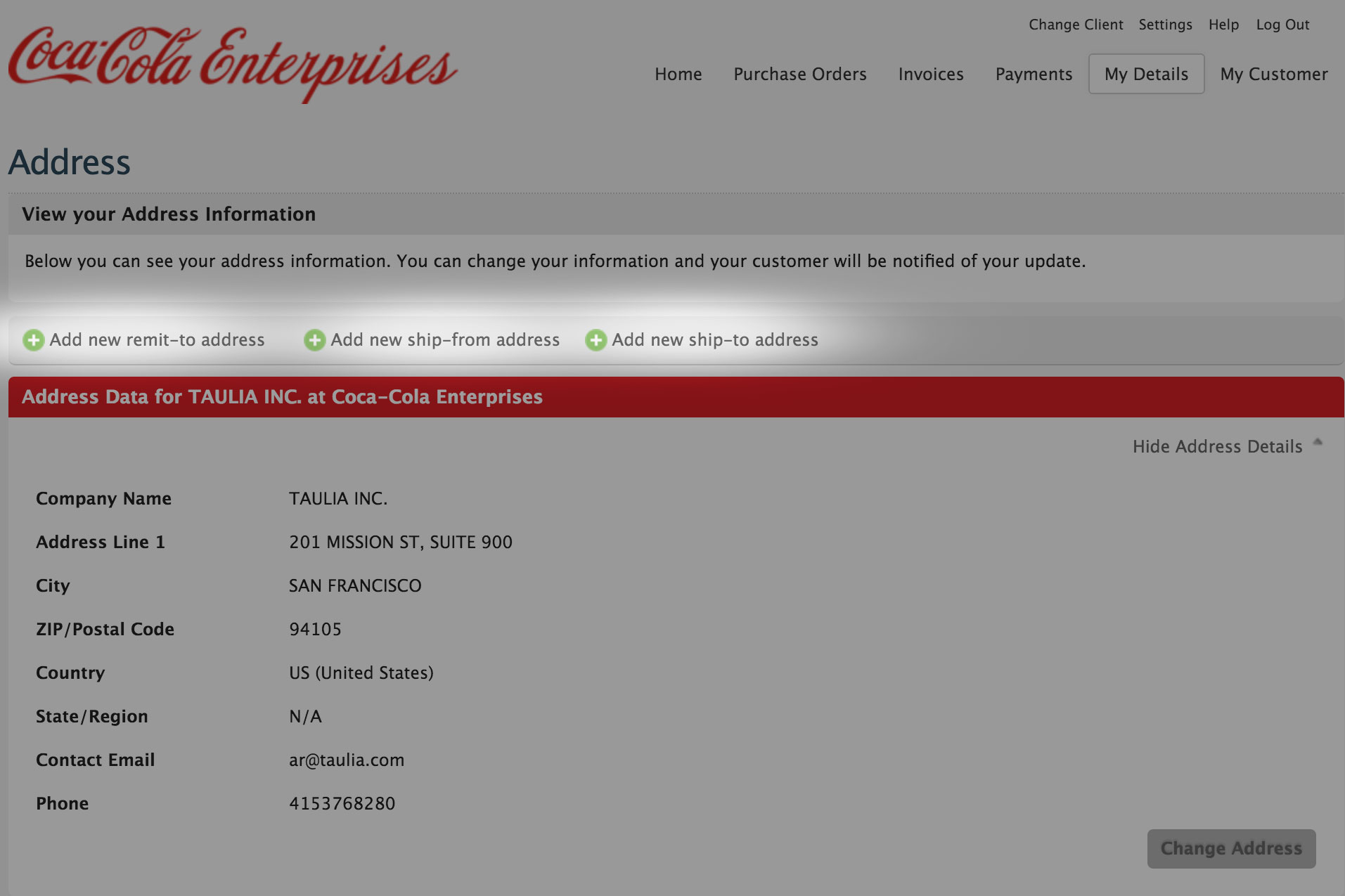 Coca-Cola European Partners - How do I update my company/remit/shipment ...