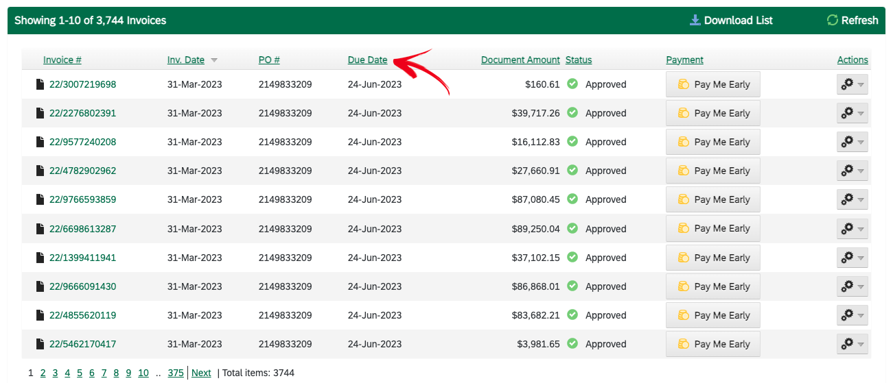 Q. Why is my invoice not paid?: 000003528