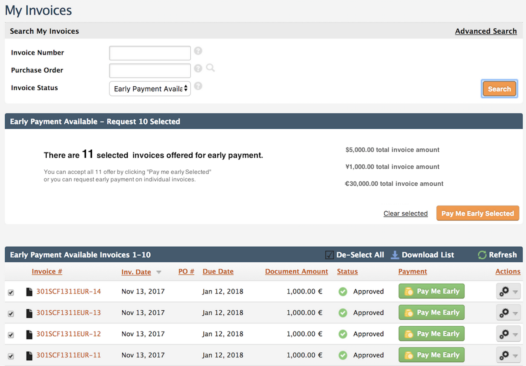 Q. How do I accept early payment offers for my invoice?: 000003503