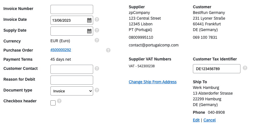 Q. How do I create an invoice from a purchase order (eFlip)?: 000003324