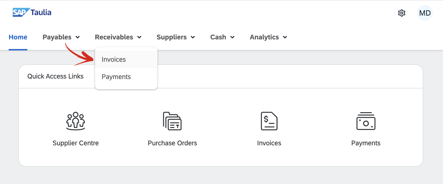 AR Financing Receivables Invoices: 000010698